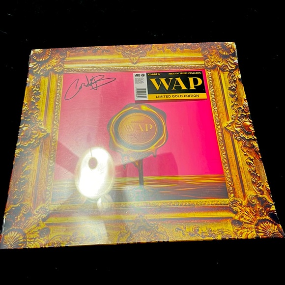 Other | Cardi B Single Wap Vinyl Limited Gold Edition Signed By Cardi B ...